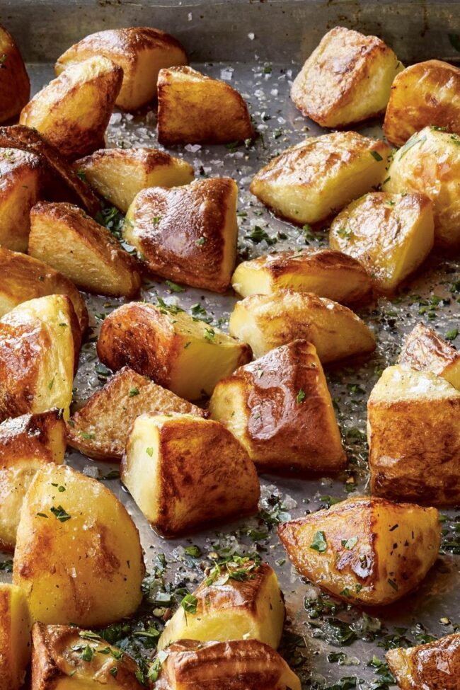 Ina Garten's Emily's English Roasted Potatoes Recipe - Golden Crisp Joy ...