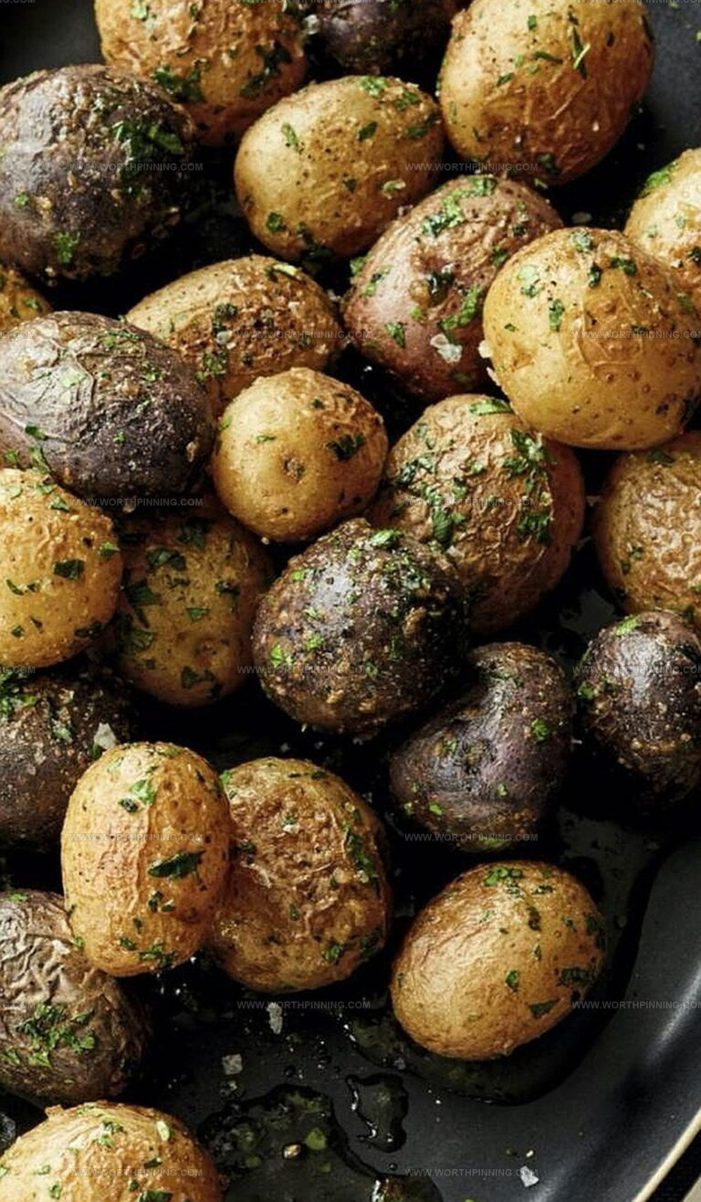 Garlicky Herb-Infused Marble Potatoes Recipe by Ina Garten - Worth Pinning