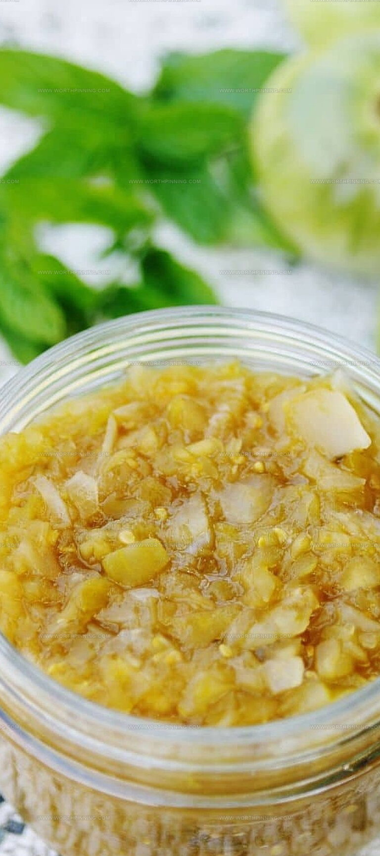 Easy Mary Berry Green Tomato Chutney Recipe: Homemade Goodness - Worth Pinning